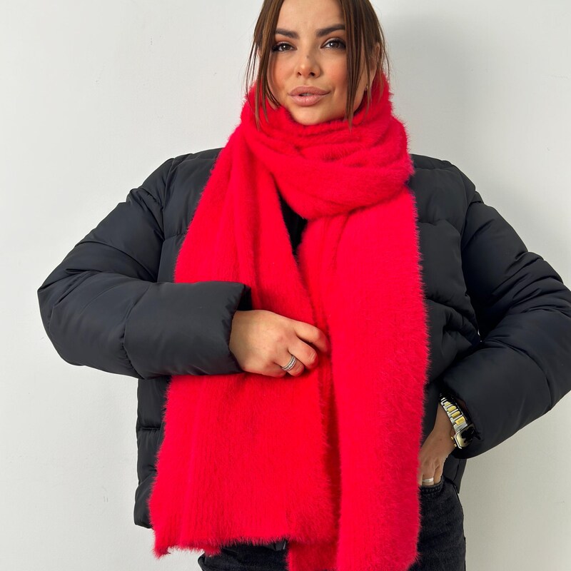 Red Scarfs - Etsy