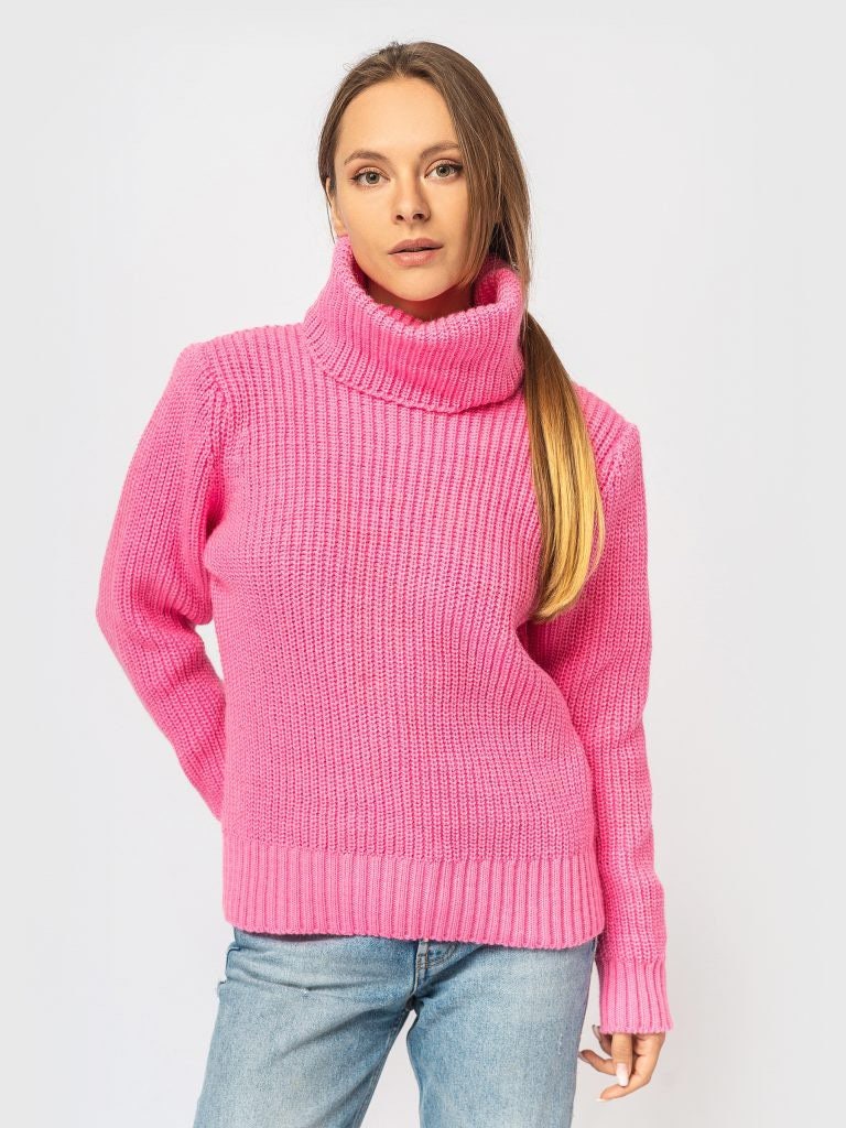 Suéter suéter rosa suéter suéter caliente para mujeres suéter | Etsy