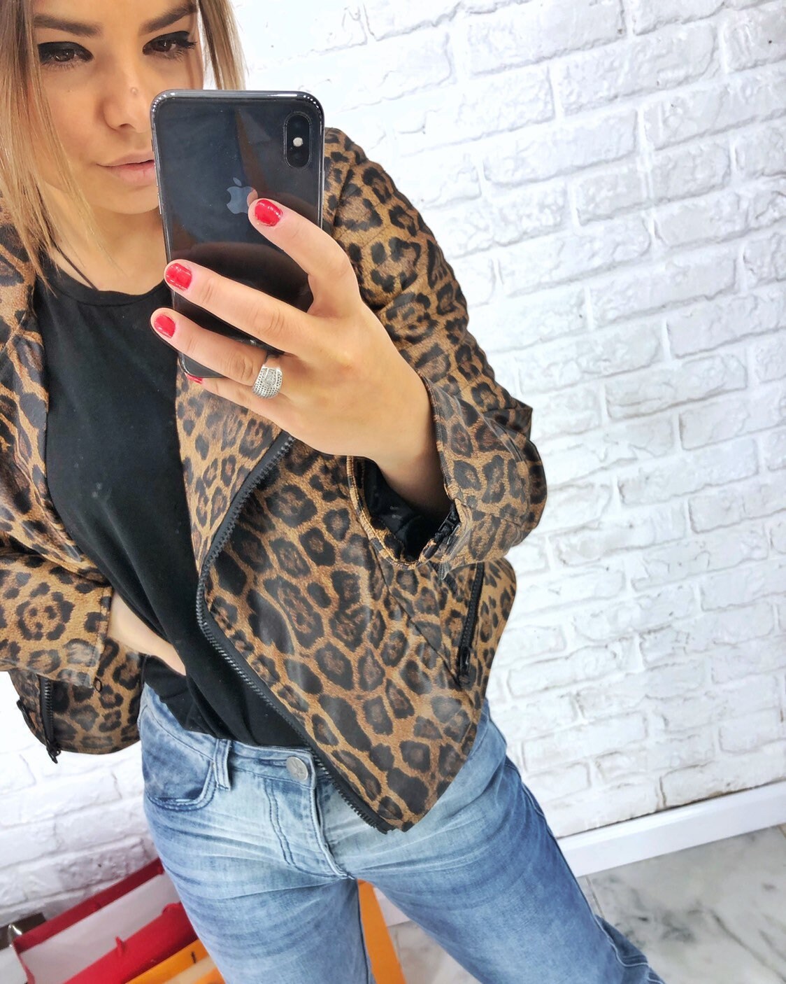 Leopard Print Short Jacket for Women Biker Jacket for Women - Etsy