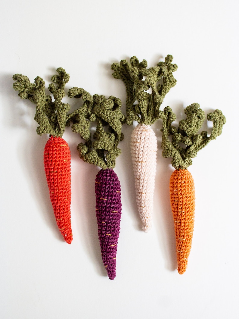 Carrot Crochet Pattern / Whimsical Carrots / Easter Carrot Plushies ...