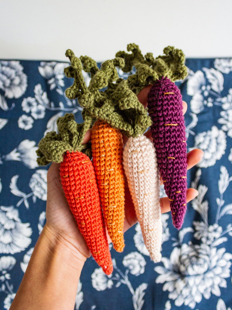 Carrot Crochet Pattern / Whimsical Carrots / Easter Carrot Plushies ...