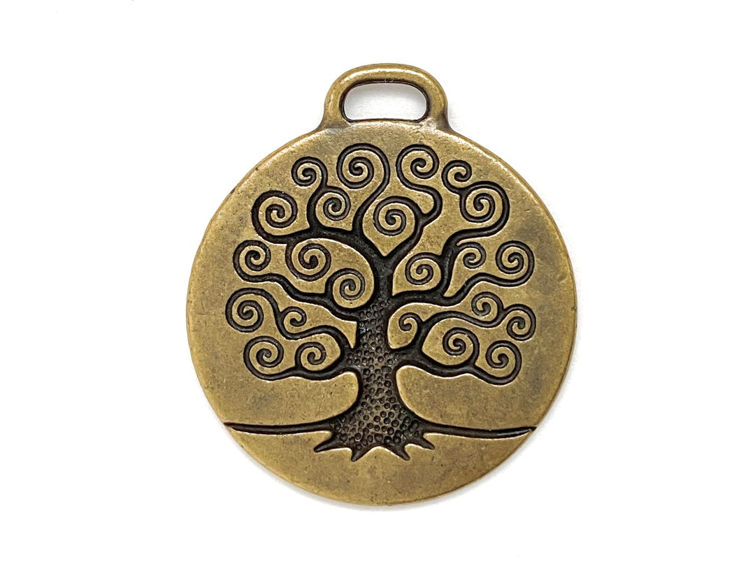 Tierracast® Tree of Life, 1 Piece. Pewter With Oxidized Brass Plate ...