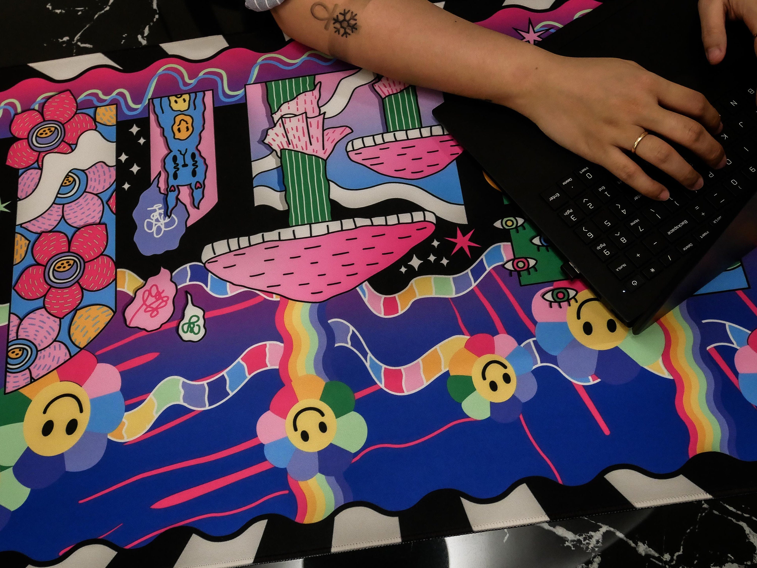 Poison Psychedelic Gaming Desk Mat - Etsy