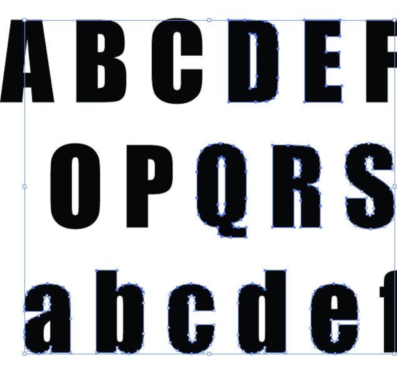 Impact Regular SVG Font: Individual Craft Letters (digital Download) - Etsy