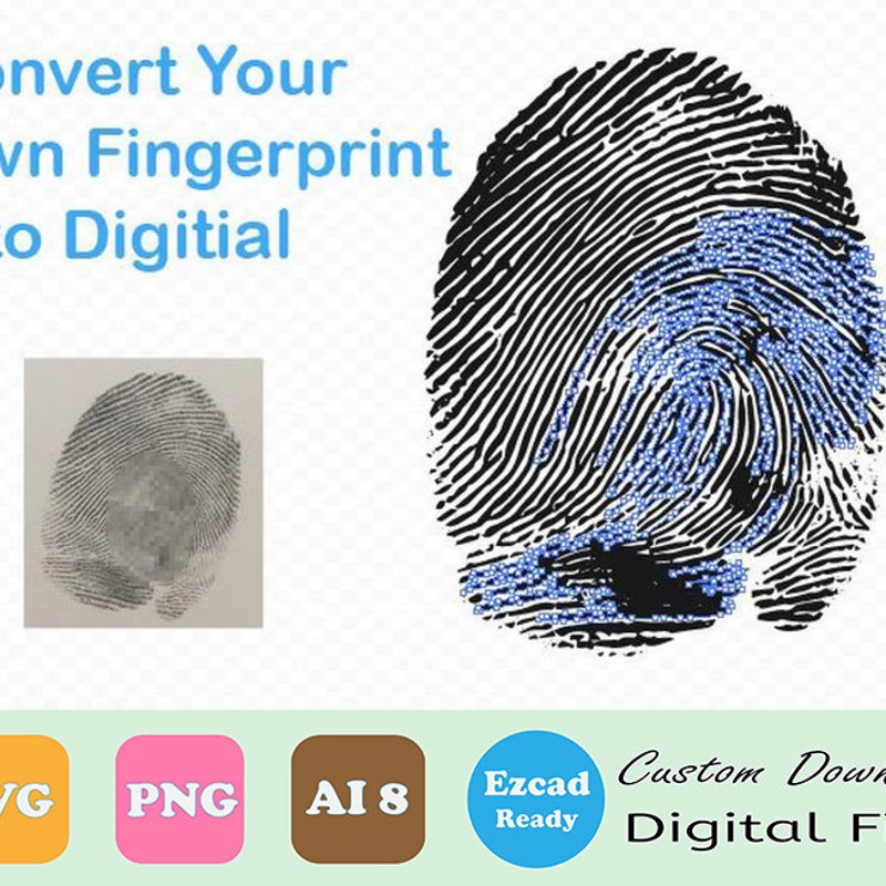 Fingerprint Art - Etsy