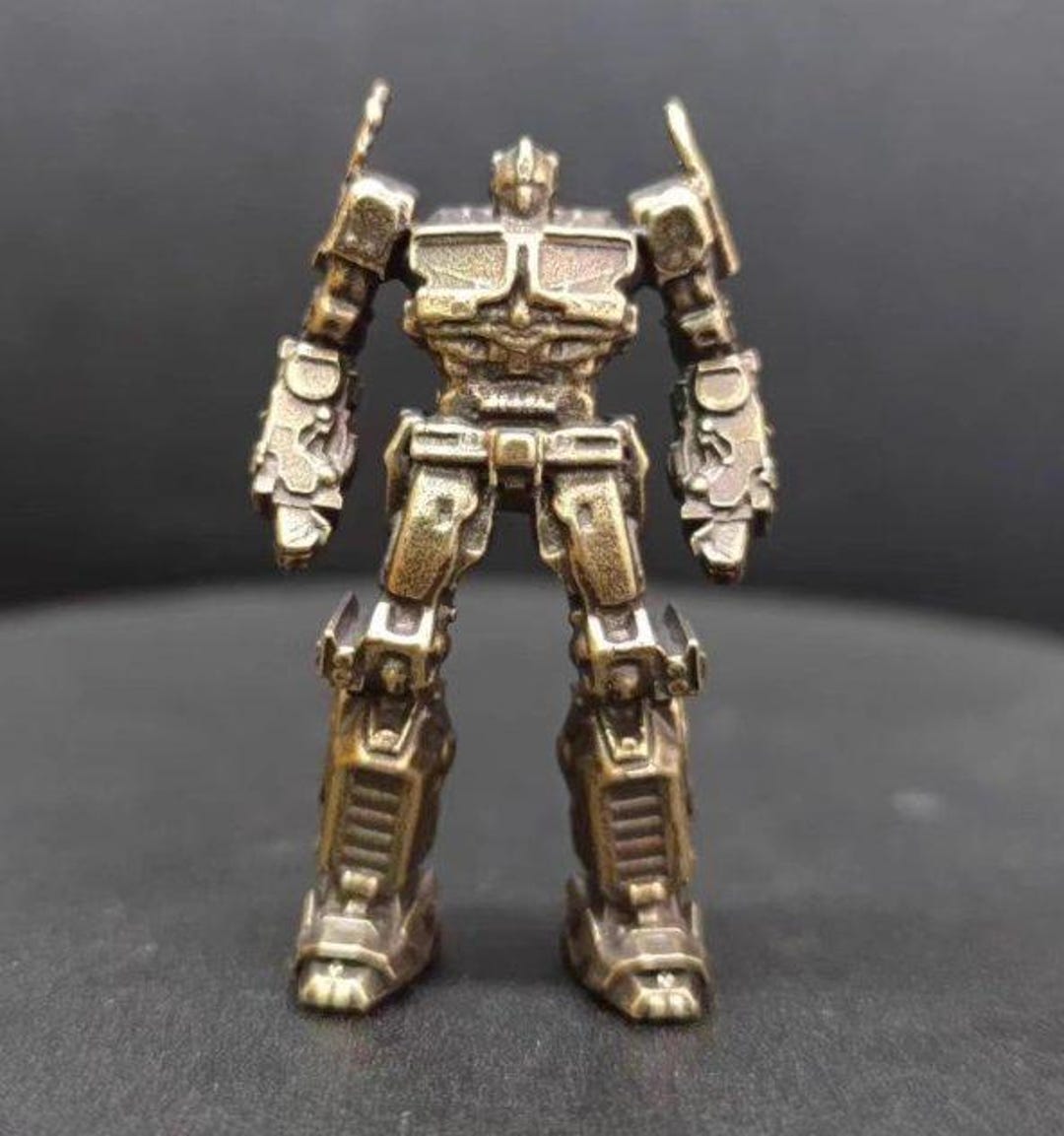 Miniature Transformers Optimus Prime Brass Model Figure Desktop ...