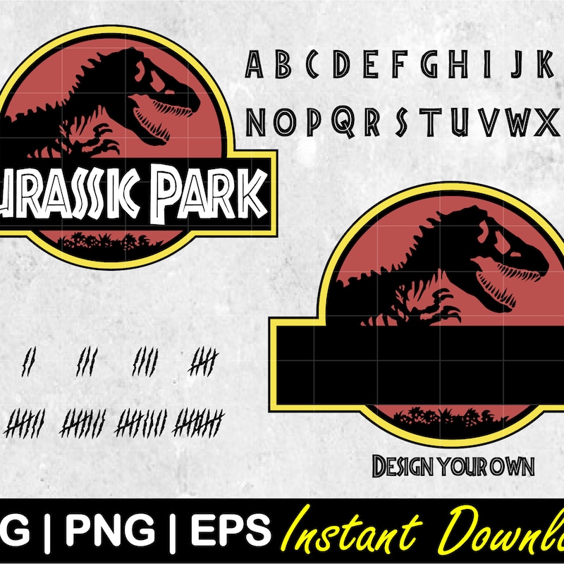 Jurassic Park Font - Etsy