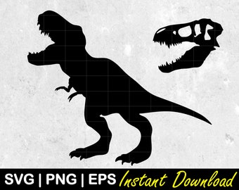 T Rex Head Silhouette - Etsy