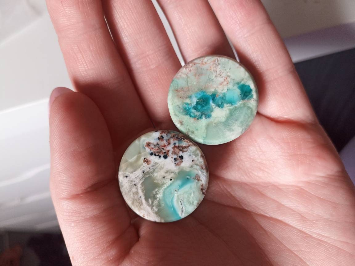 RARE Real Turquoise Double Flared Plug All Sizes Available - Etsy