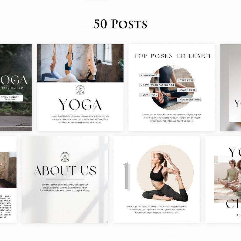 150 Yoga Canva Instagramtemplates Yogi Instagram Post Instagram Post ...