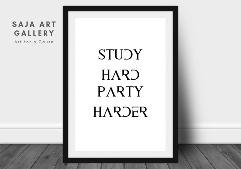 Study Motivation Dorm Wall Hanging College Student Gift | Etsy