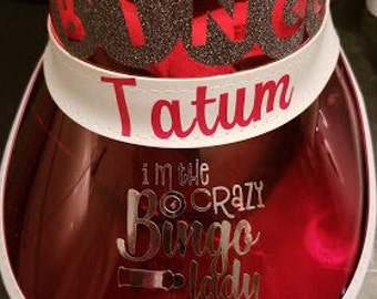 Bingo Visor - Etsy