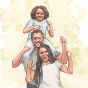 Hand Painted Watercolor Portrait | Family Portrait | Group Portrait - Etsy