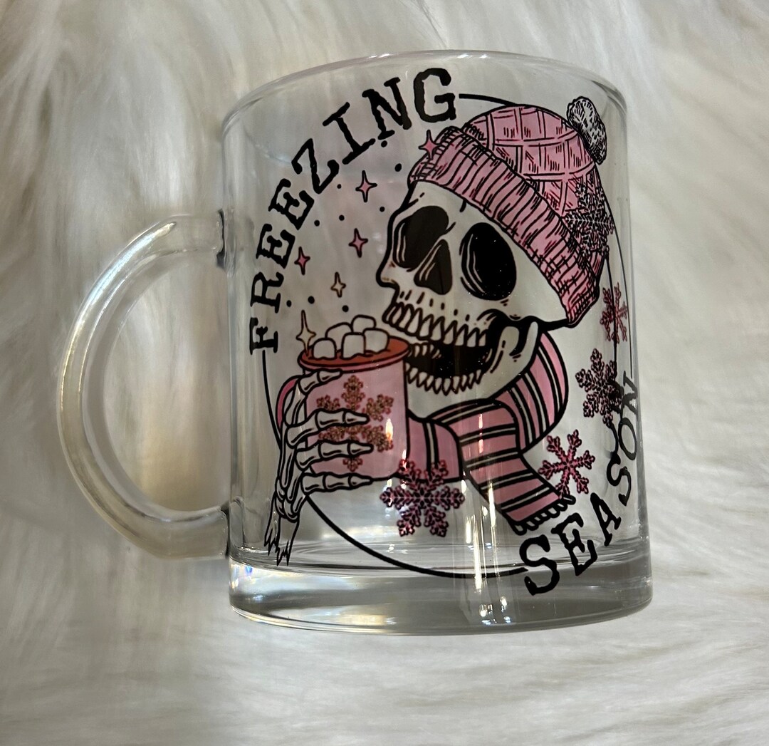 Freezing Weather Christmas Skeleton Coffee Mug - Etsy