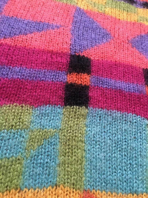 THE LIMITED 1990s early 90s era Color block Mohair Bo… - Gem