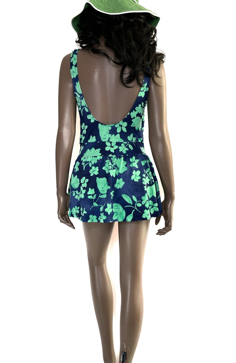 WESTBOUND BEACH 1980s One Piece Watercolor Floral Romper Skort - Etsy