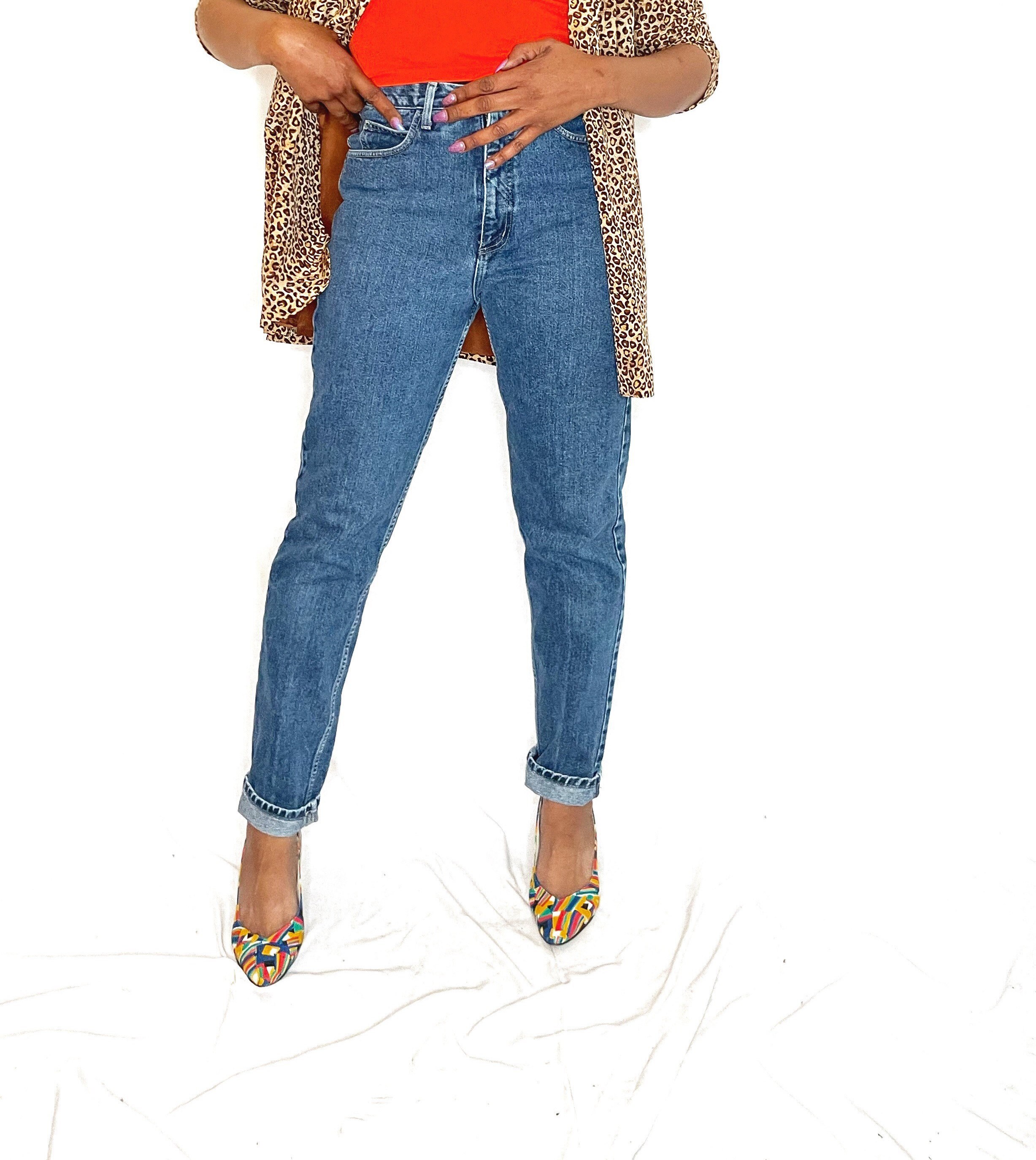 GUESS 1990s Early 90s New Wave Era Tapered Regular Fit Denim Jeans ...