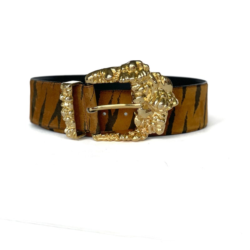 Leather Tiger Belt - Etsy