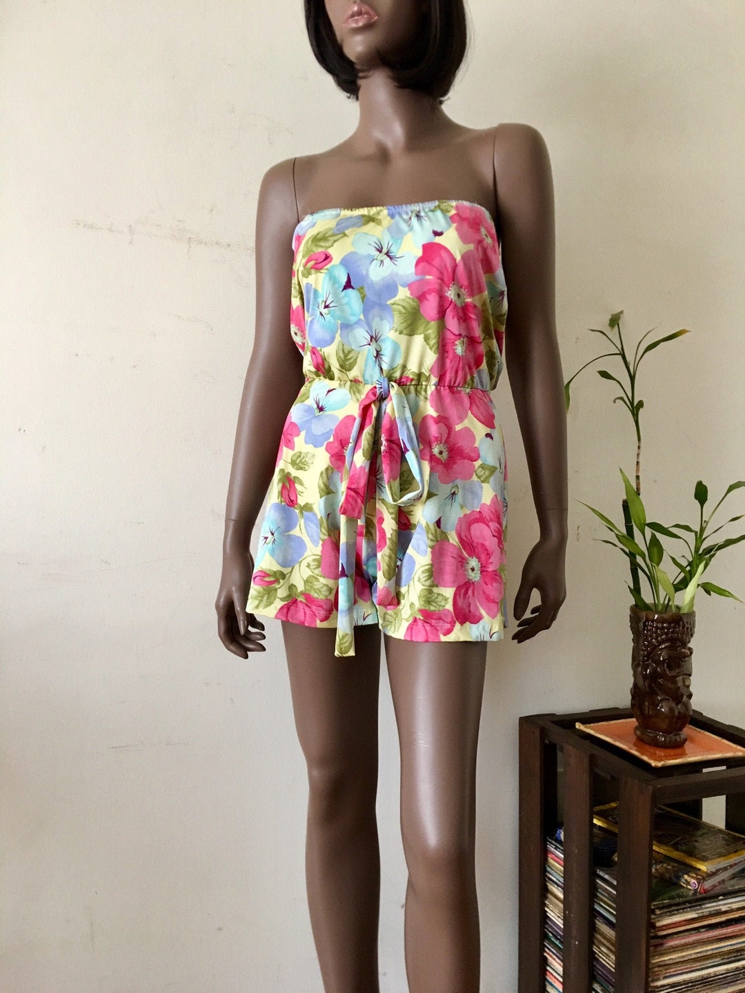 CEEB 1960s Late 1960s Early 70s Romper Pin up Rockabilly Modest ...