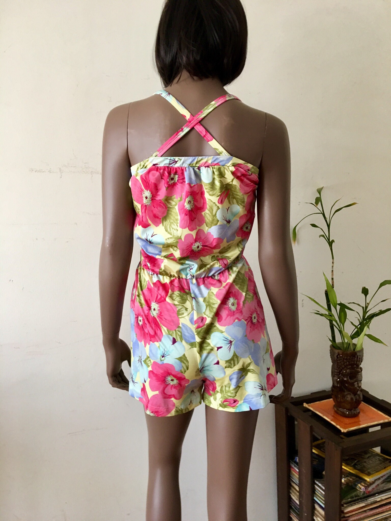 CEEB 1960s Late 1960s Early 70s Romper Pin up Rockabilly Modest ...