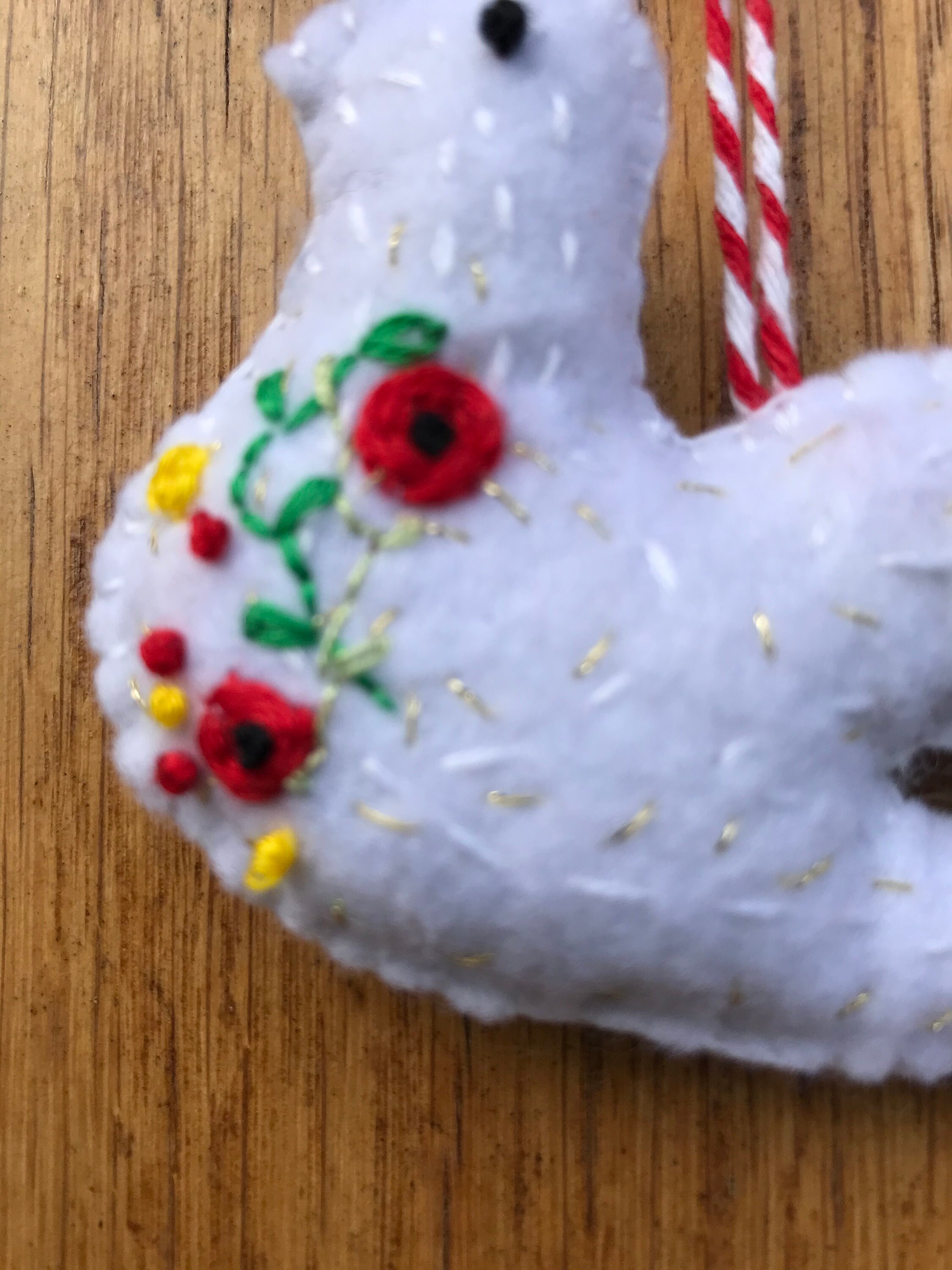Felt Dove Decoration Felt Dove Christmas Ornament Felt Dove - Etsy