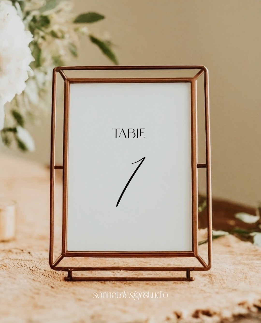 Minimalist Wedding Table Signs, Wedding Signs Template, Modern Wedding ...