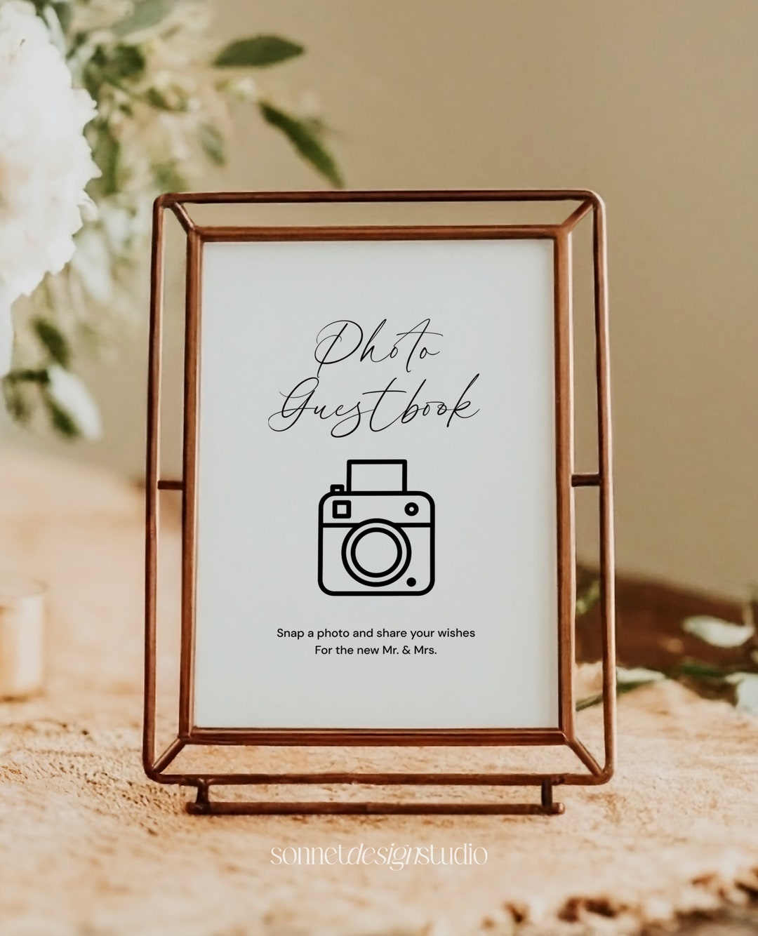 Minimalist Wedding Table Signs, Wedding Signs Template, Modern Wedding ...