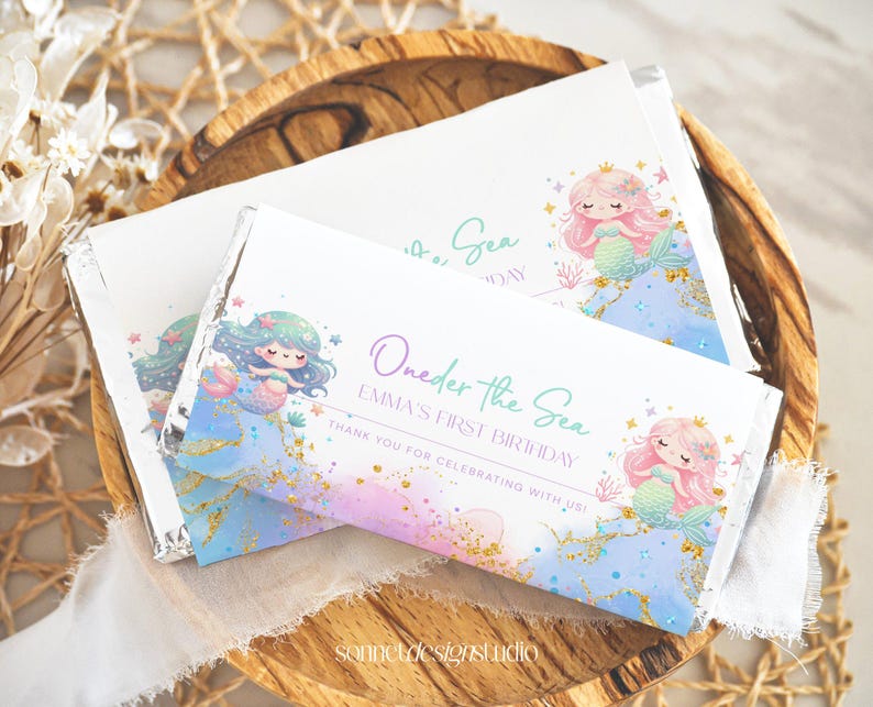 Oneder the Sea Chocolate Bar Wrapper Template Under the Sea 1st ...