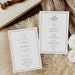 Elegant Wedding Program Template Printable Modern Classic Editable ...