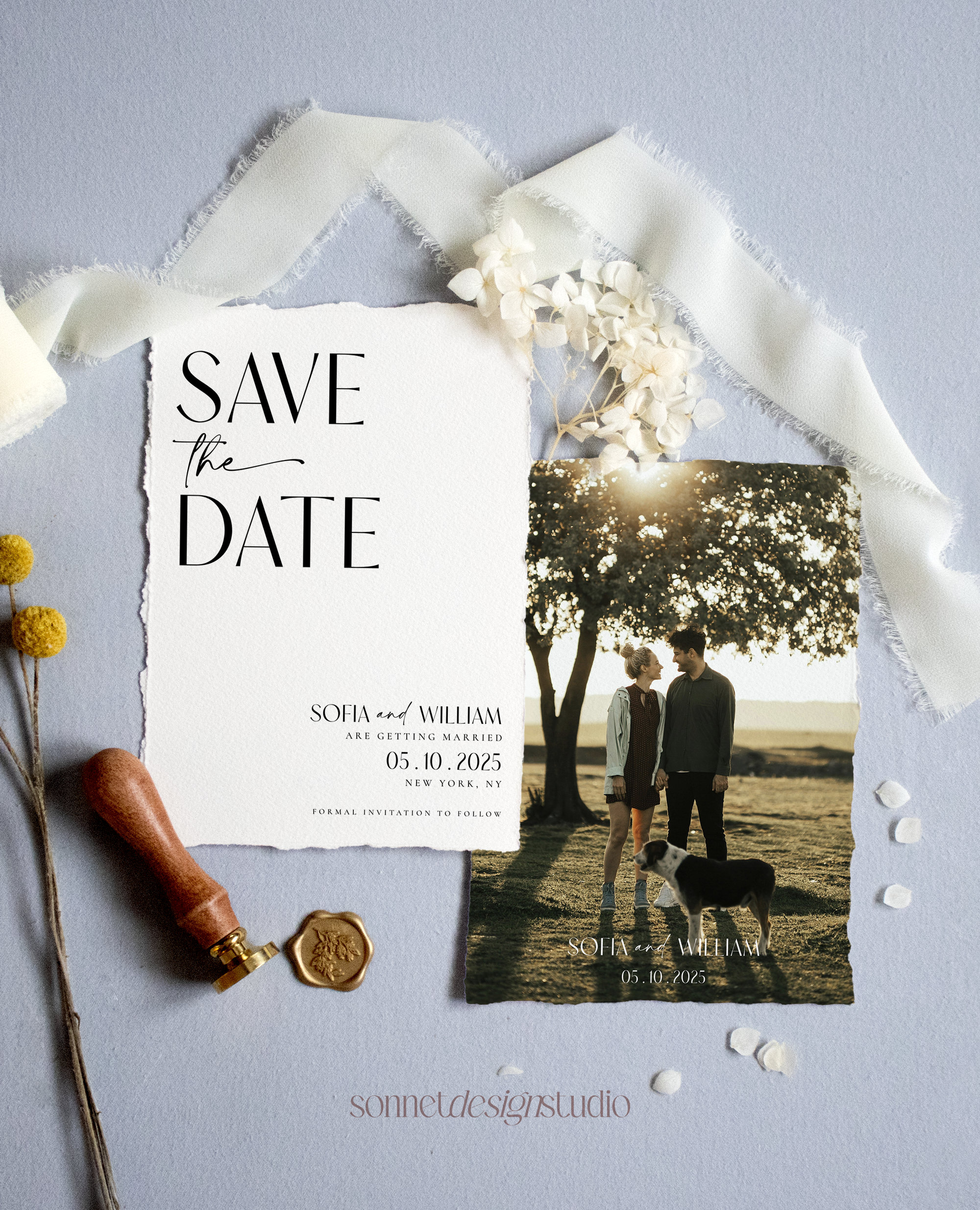 Photo Save the Date Template Modern Minimalist Save the Date Printable ...