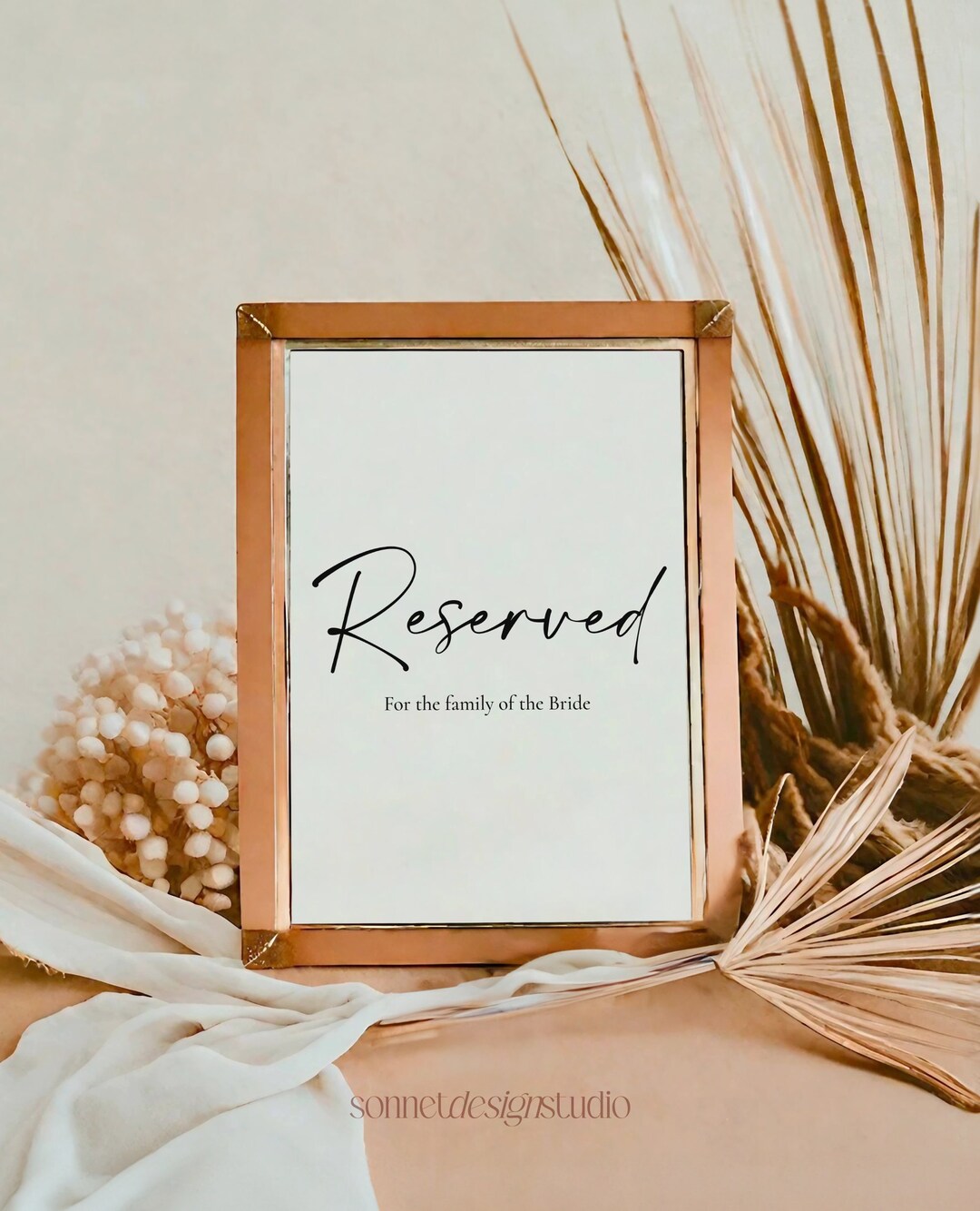 Minimalist Wedding Table Signs, Wedding Signs Template, Modern Wedding ...