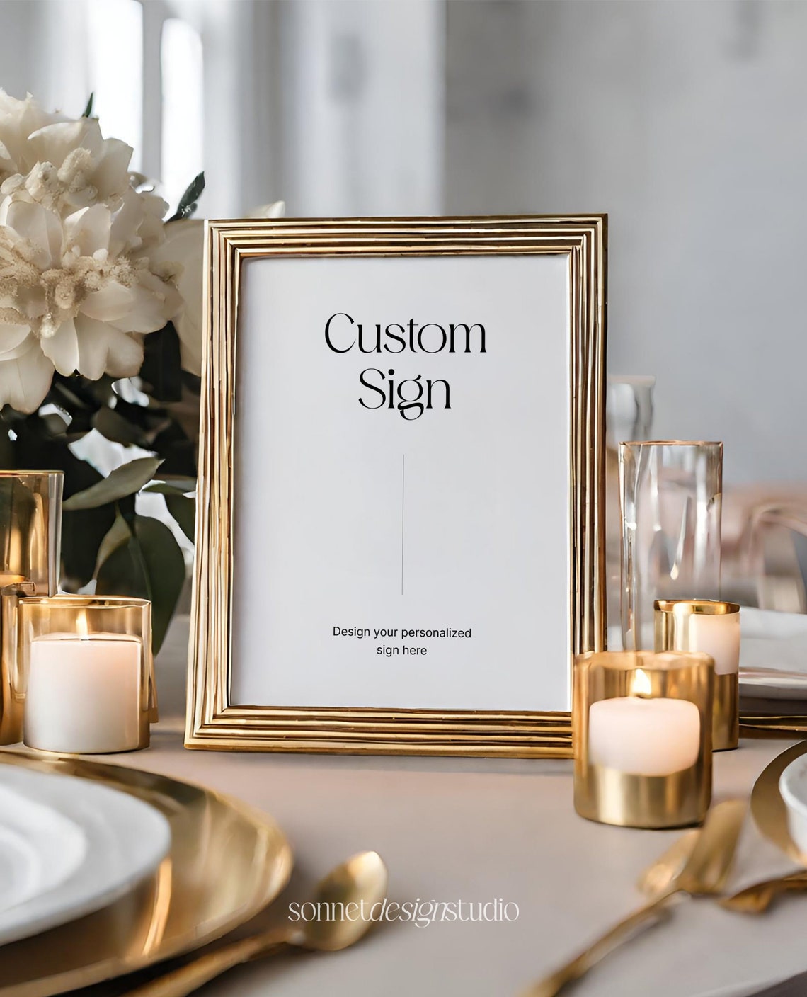 Minimalist Wedding Table Signs, Wedding Signs Template, Modern Wedding ...