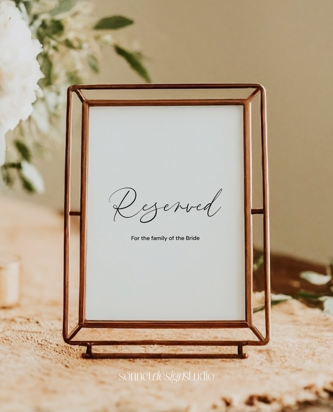 Minimalist Wedding Table Signs, Wedding Signs Template, Modern Wedding ...