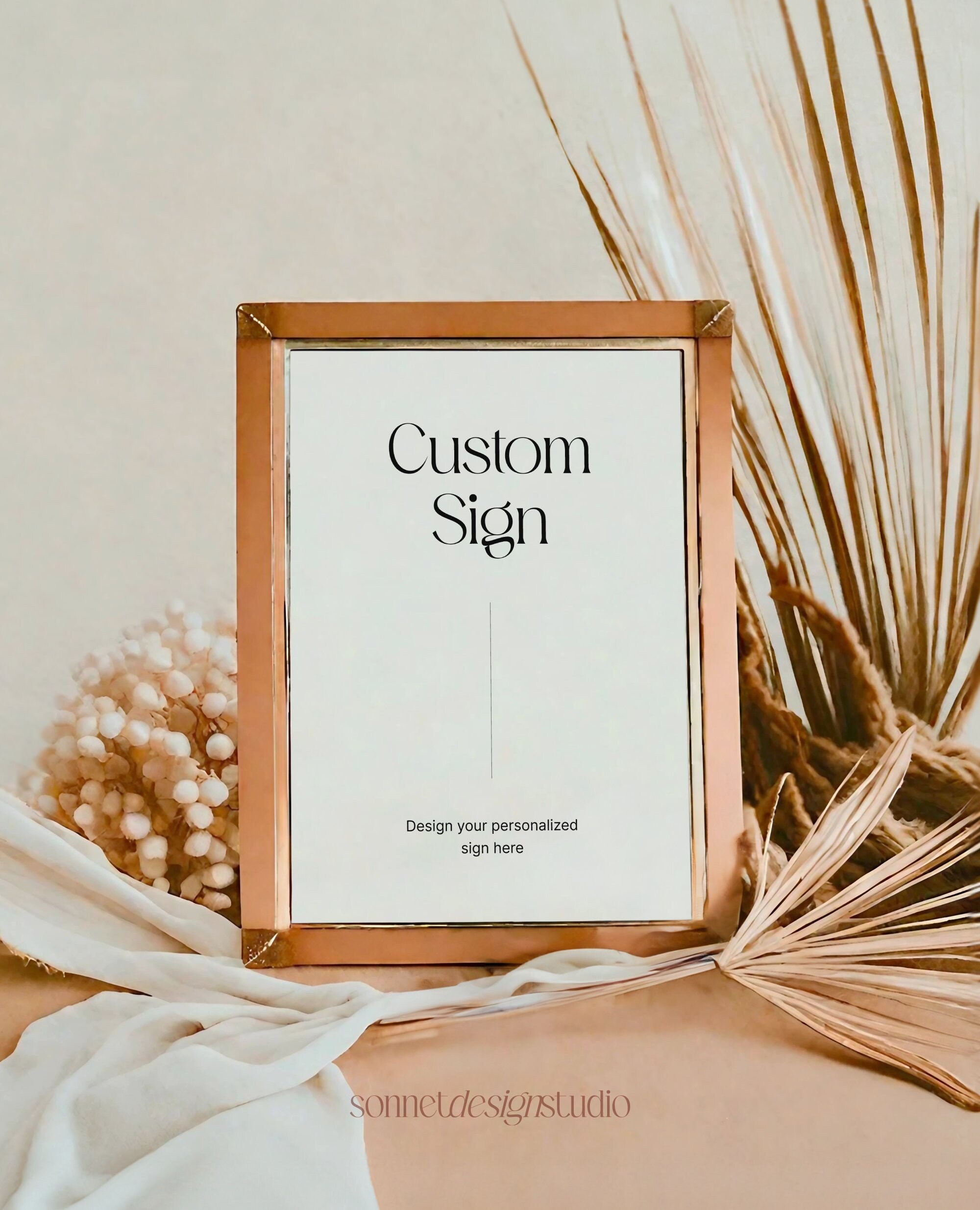 Minimalist Wedding Table Signs, Wedding Signs Template, Modern Wedding ...