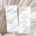 Minimalist Wedding Program Template Printable Modern Minimal Editable ...