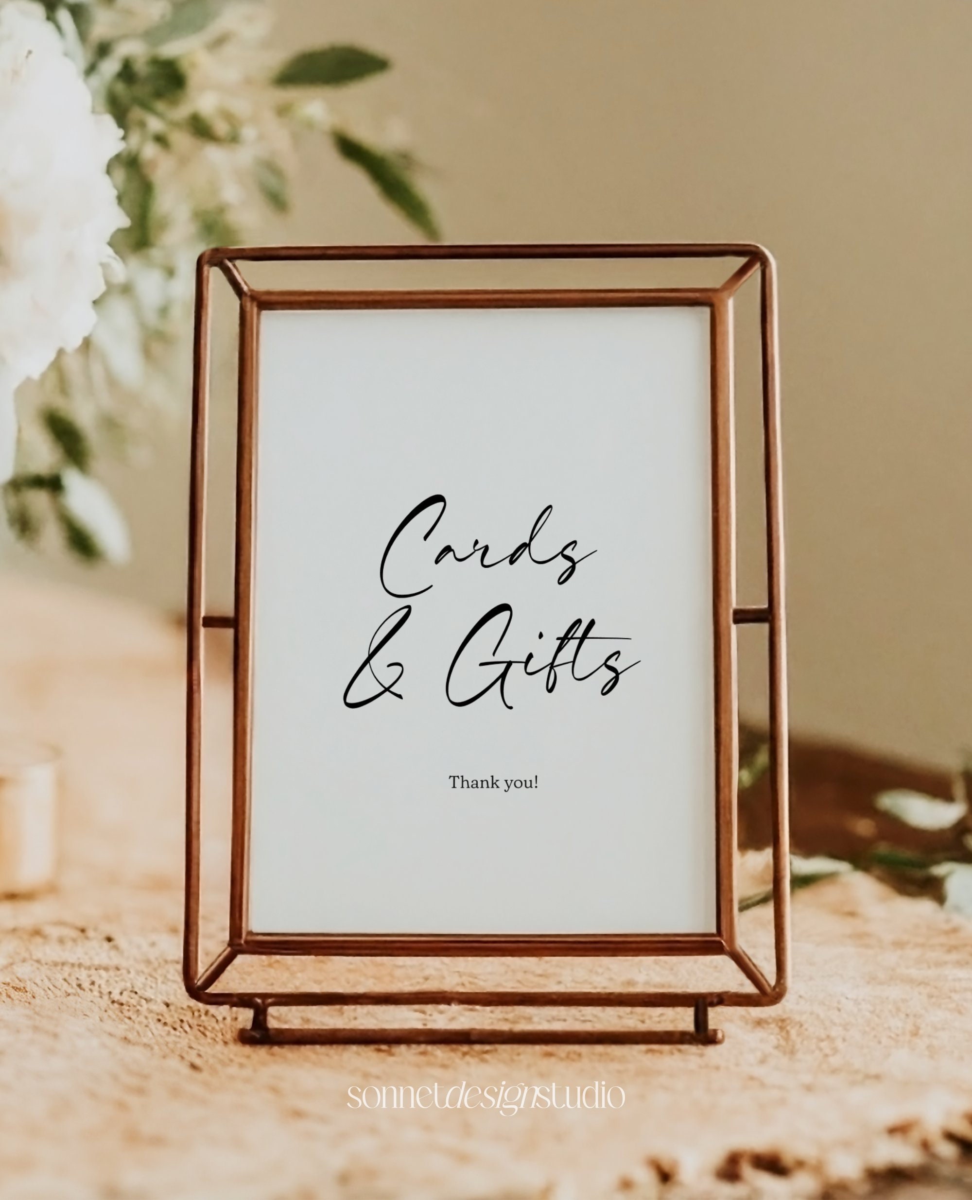 Minimalist Wedding Table Signs, Wedding Signs Template, Modern Wedding ...