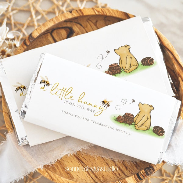Winnie Pooh Candy Bar Template - Etsy