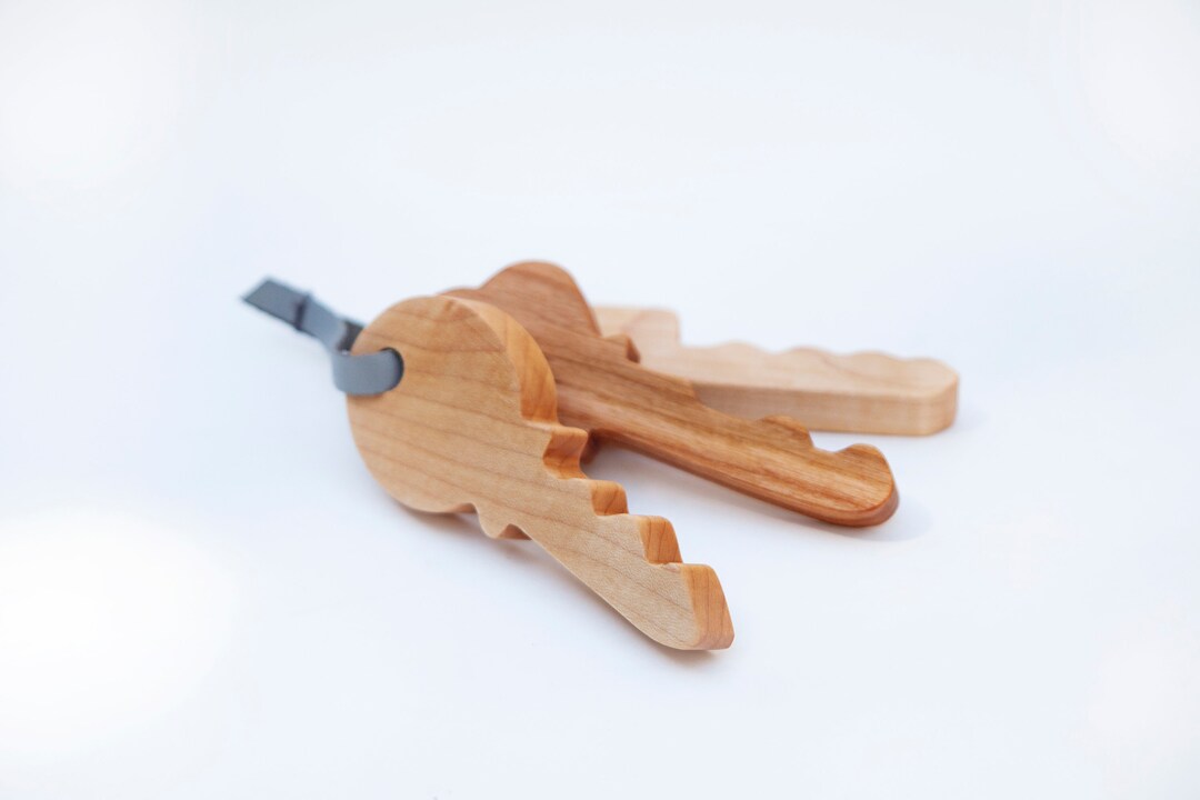 Wooden Toddler Key Set Teether Baby Shower Gift - Etsy