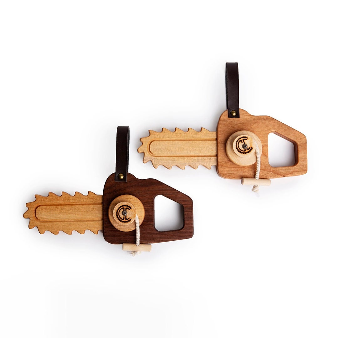 Toy Chainsaw Toddler Wooden Chainsaw Wood Toys Baby Shower Gift - Etsy