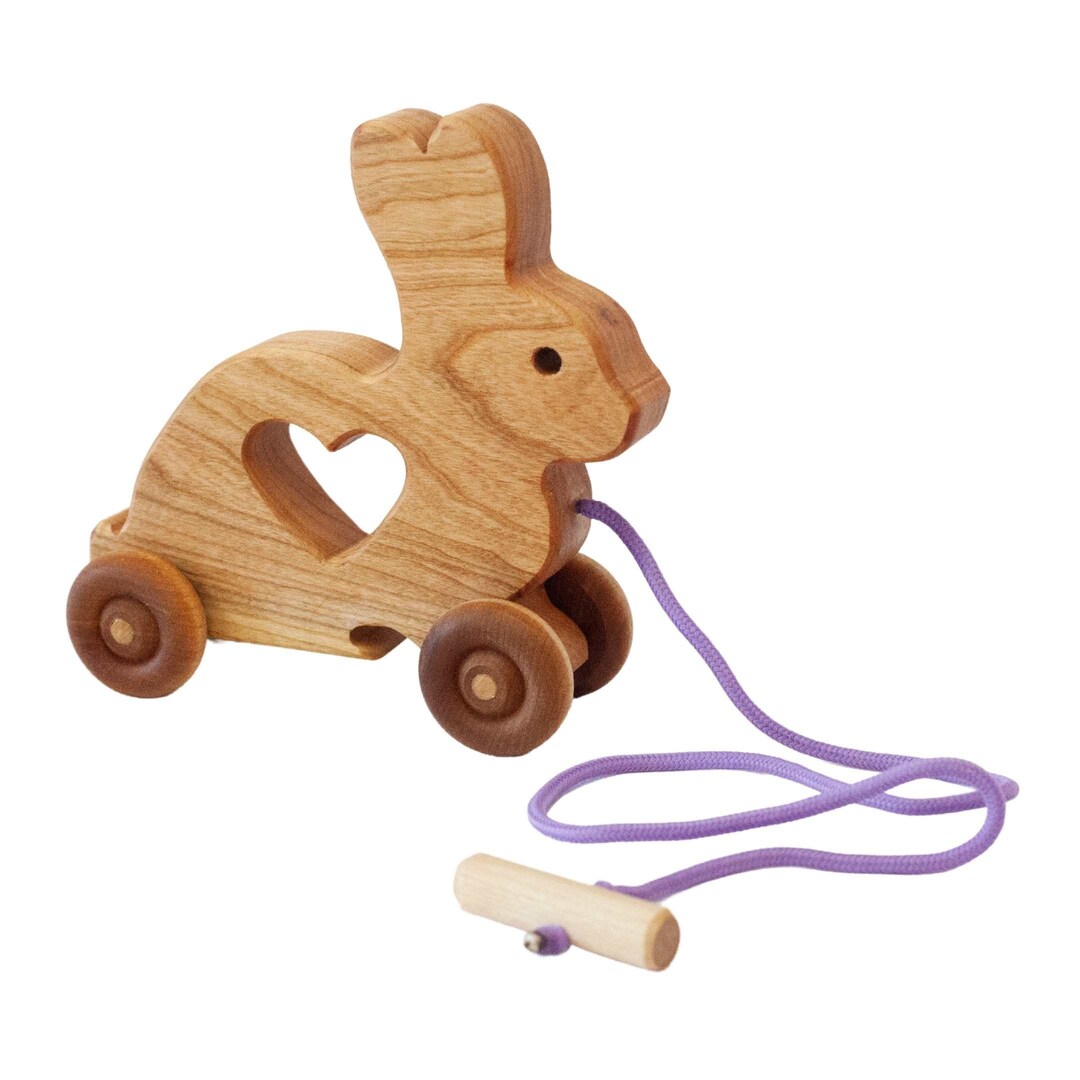 Bunny Pull Toy - Etsy