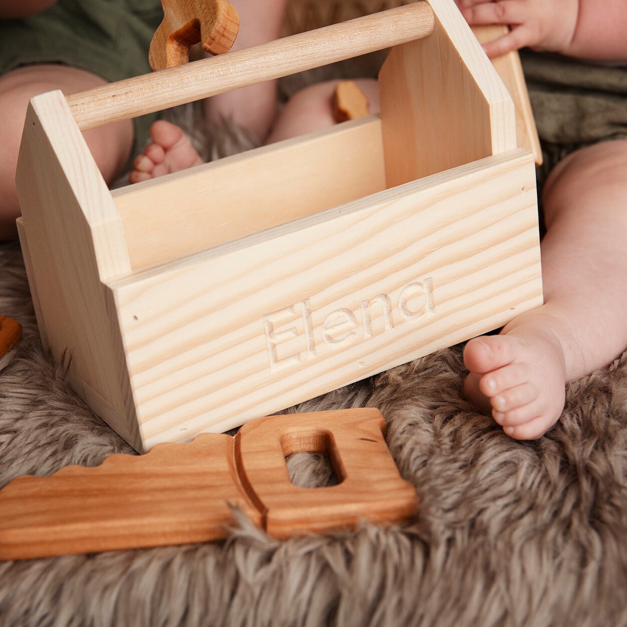 Personalized Wooden Tool Kit Wooden Kids Toys Waldorf - Etsy Canada