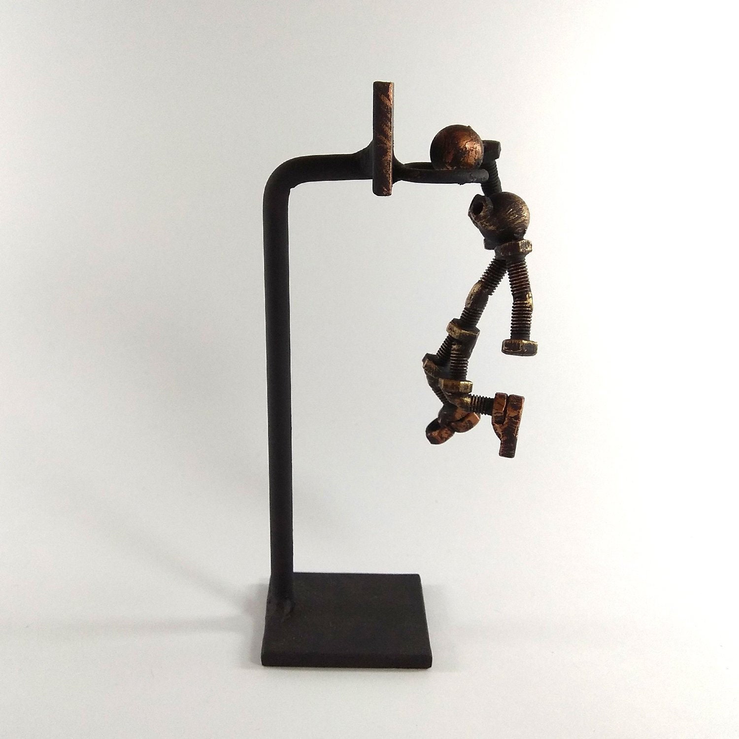 Metal Sculpture Basketball Player Model Recycled Art Sport | Etsy