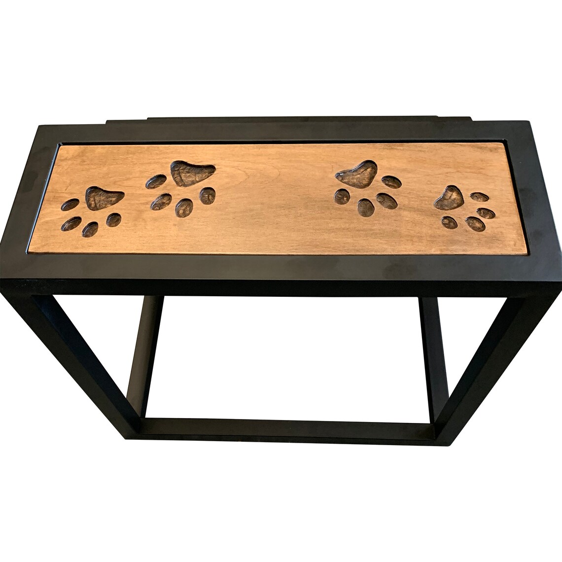 Multi Purpose Stool Carved Design Acacia Wood Metal - Etsy