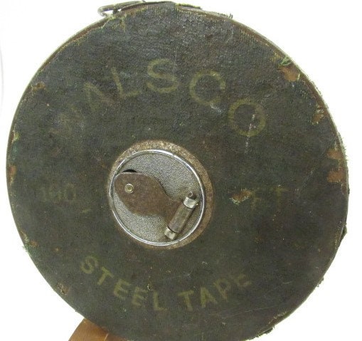 Vintage Walsco 100 Foot Steel Tape Made in the USA. P. R. APP'D 255 T.C ...