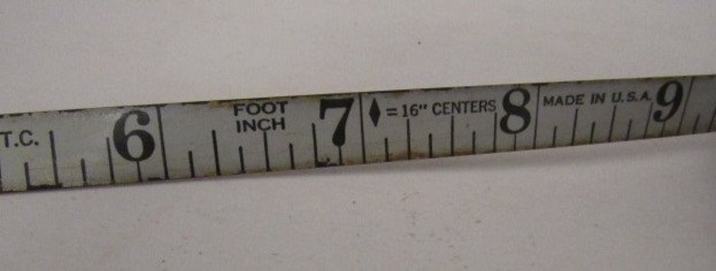 Vintage Walsco 100 Foot Steel Tape Made in the USA. P. R. APP'D 255 T.C ...