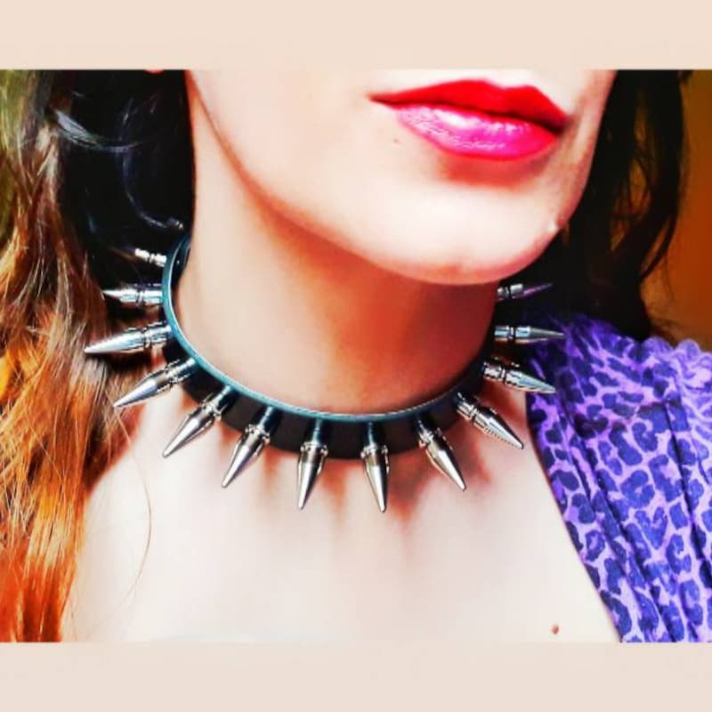 Spiked Choker - Etsy