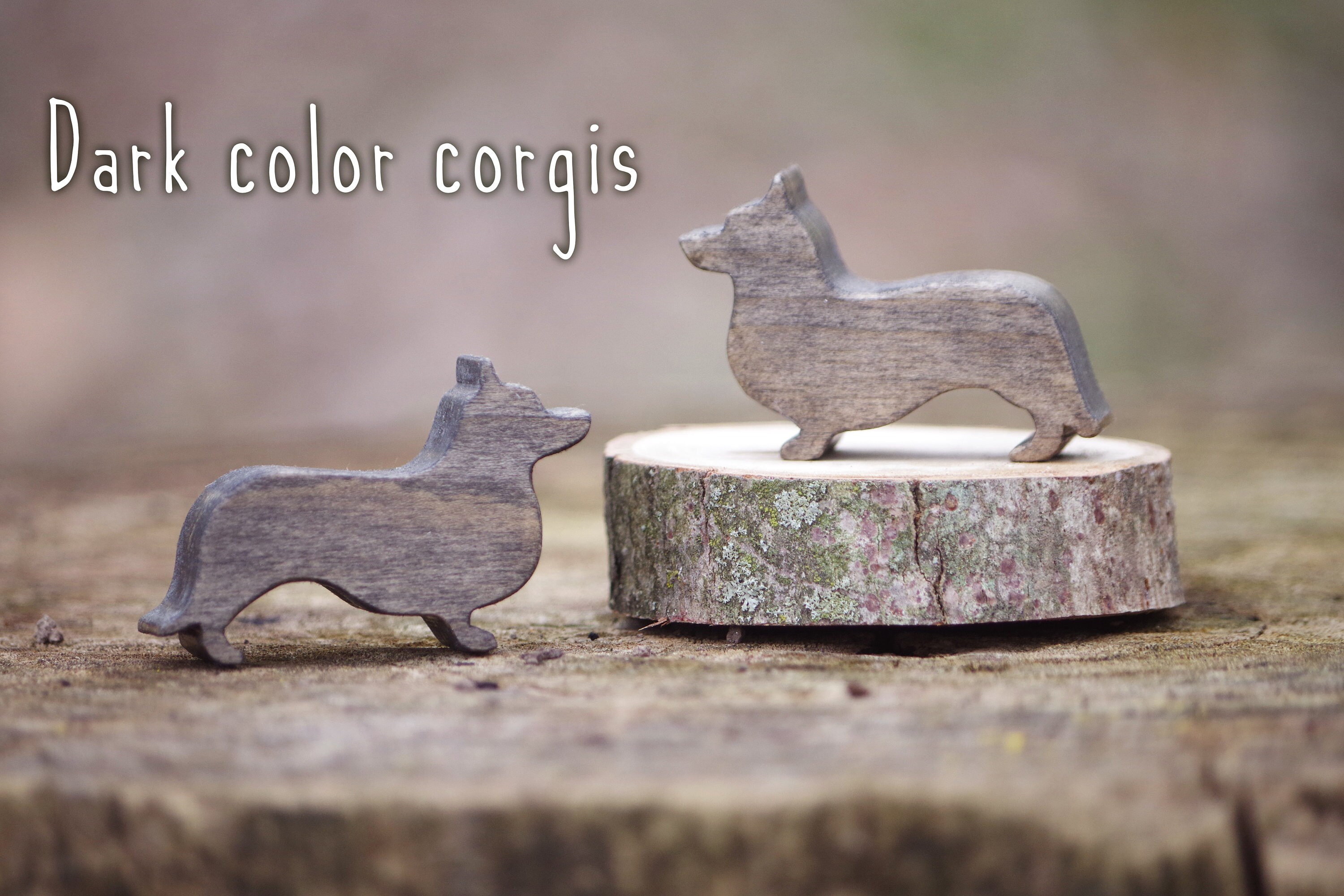 Miniature Wood Corgi Figurine Pet Keepsake Loss of Pet Gift | Etsy