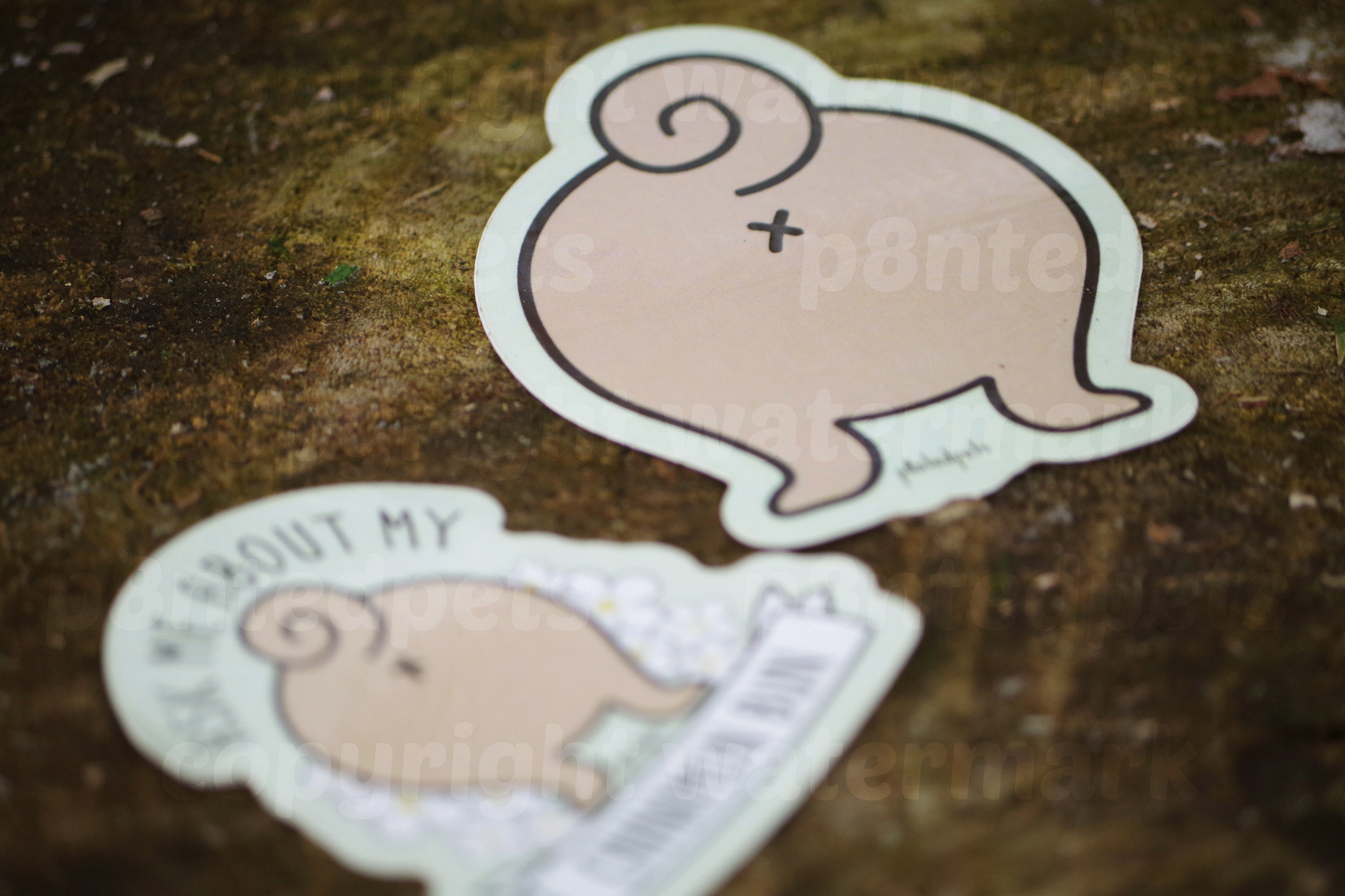 Pug Butt Sticker Fawn Pug Dog Butt Pug Rescue Pet Theme - Etsy