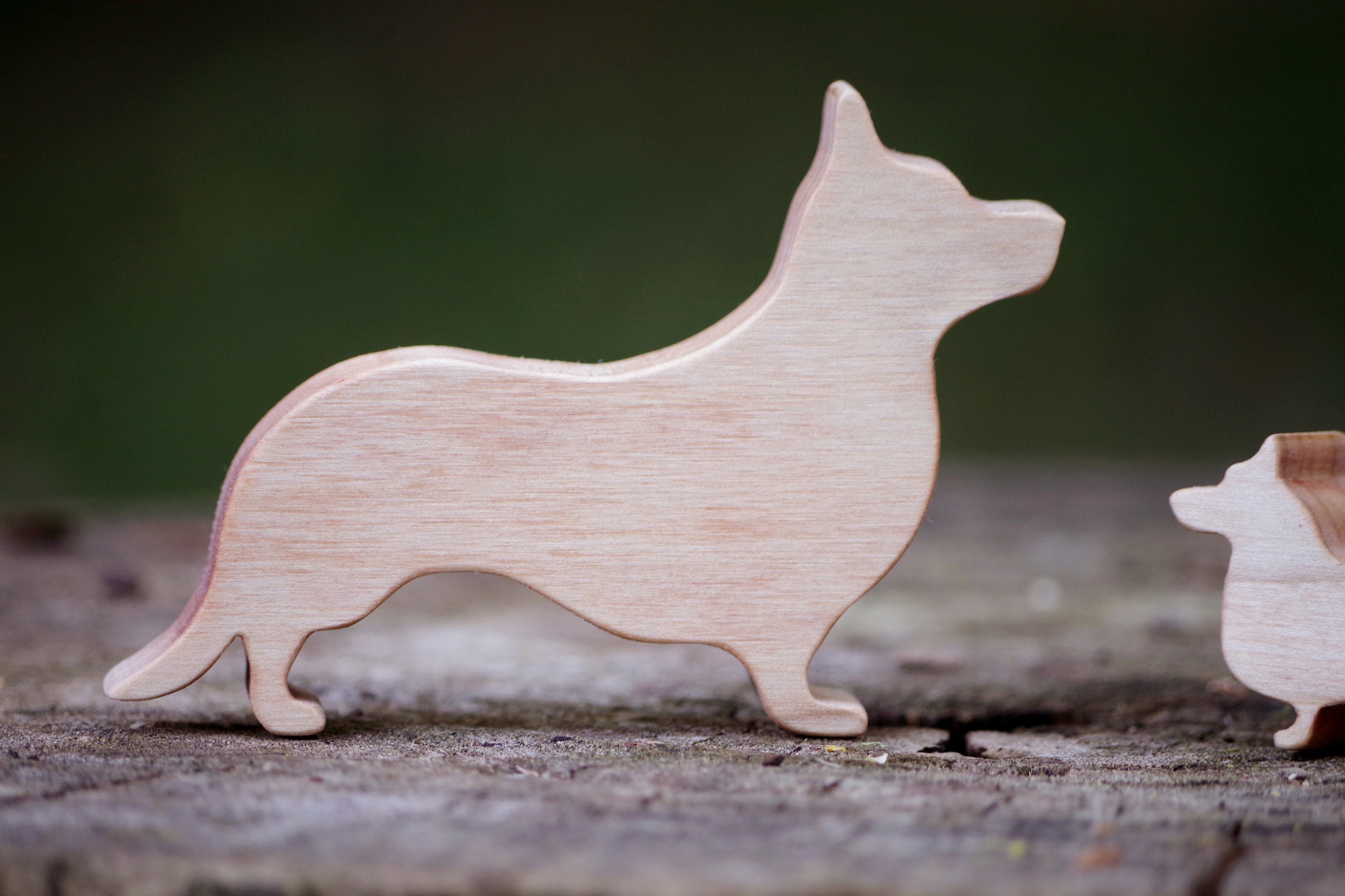 Miniature Wood Corgi Figurine Pet Keepsake Loss of Pet Gift | Etsy