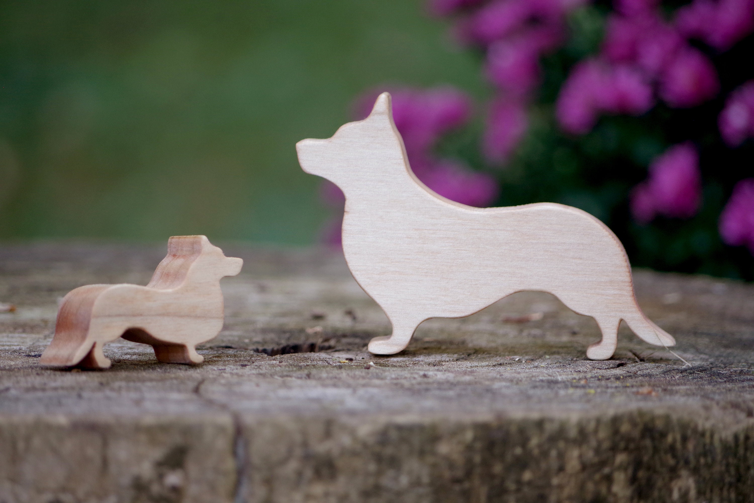 Miniature Wood Corgi Figurine Pet Keepsake Loss of Pet Gift | Etsy